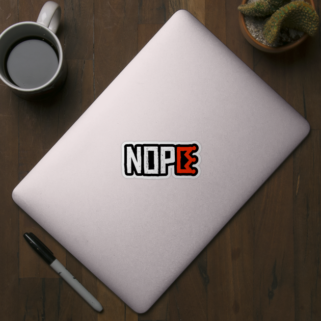 No Kings Nope Protest Sign Horizontal - No Kings In America - Sticker ...