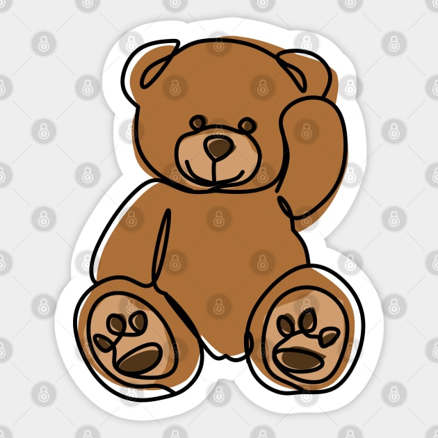 Teddy Bear - Teddy Bear - Sticker | TeePublic