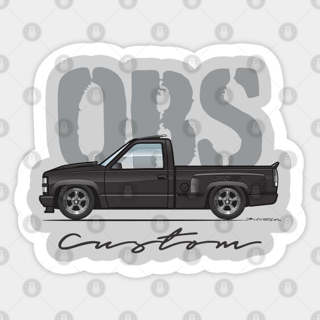 OBS Custom-Black - Stepside Obs - Sticker | TeePublic