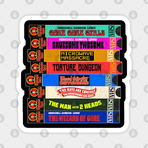 Midnight Video - VHS Cult Horror Movie Stack - Horror Movies - Magnet ...
