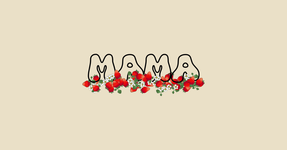 Berry Mama! - Black Outline Text - Mothers Day - Mothers Day - T-Shirt ...