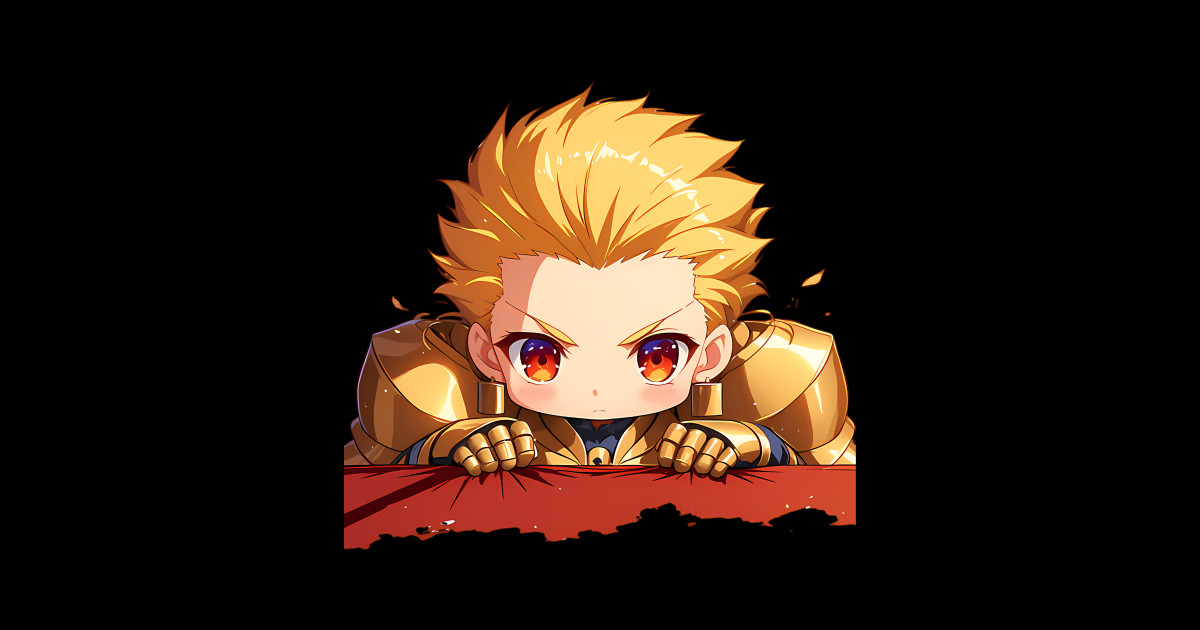 Gilgamesh Fate Stay Night Anime Chibi Kawaii Peeker - Gilgamesh ...