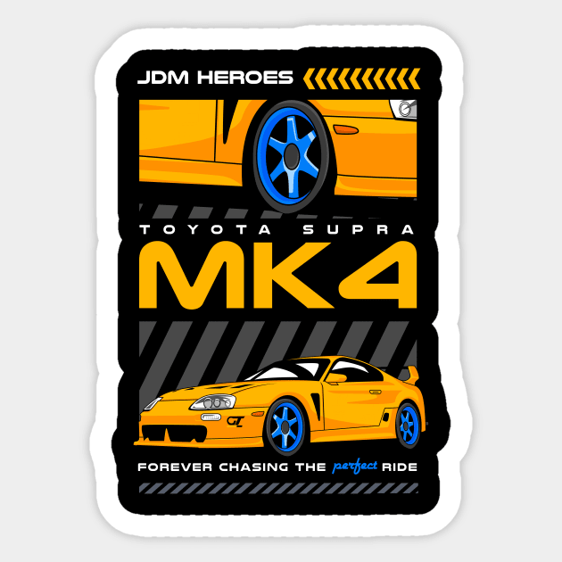 Supra MK4 Iconic Design - Supra Mk4 - Sticker | TeePublic
