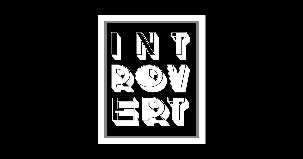 Introvert column design - Introvert - Sticker | TeePublic