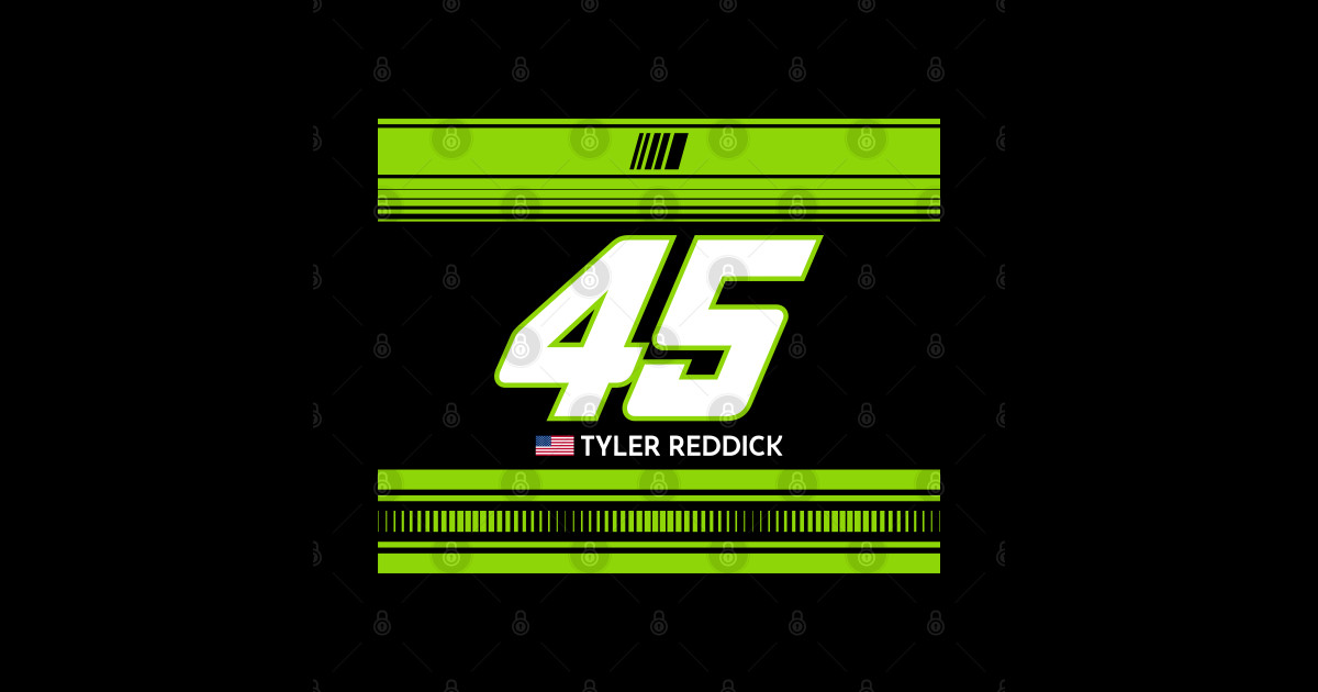 Tyler Reddick #45 2025 NASCAR Design - Tyler Reddick - Magnet | TeePublic