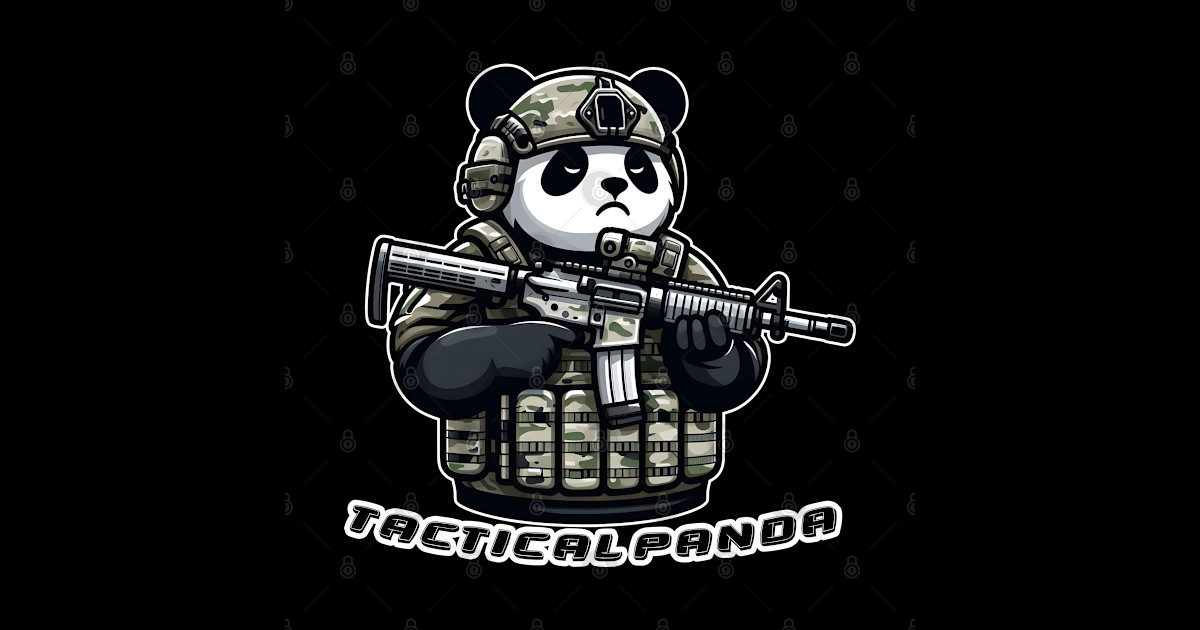 Tactical Panda - Panda - Sticker | TeePublic