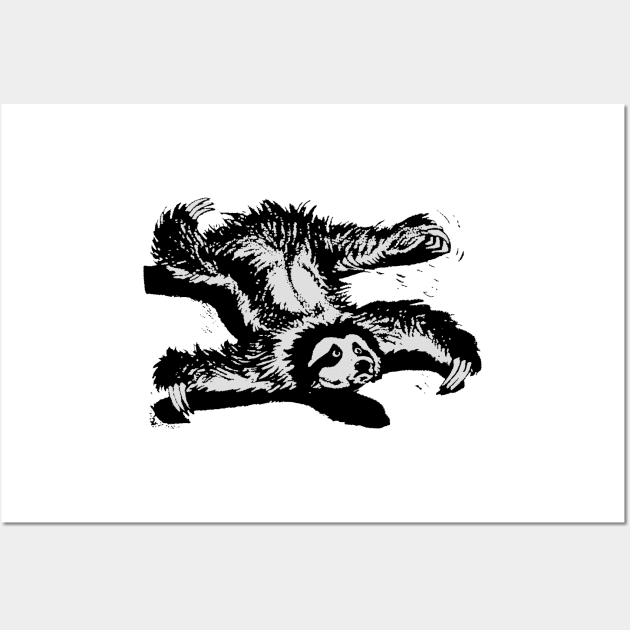 SAD SLOTH prehistoric three toed sloth from vintage artwork - Sloth ...