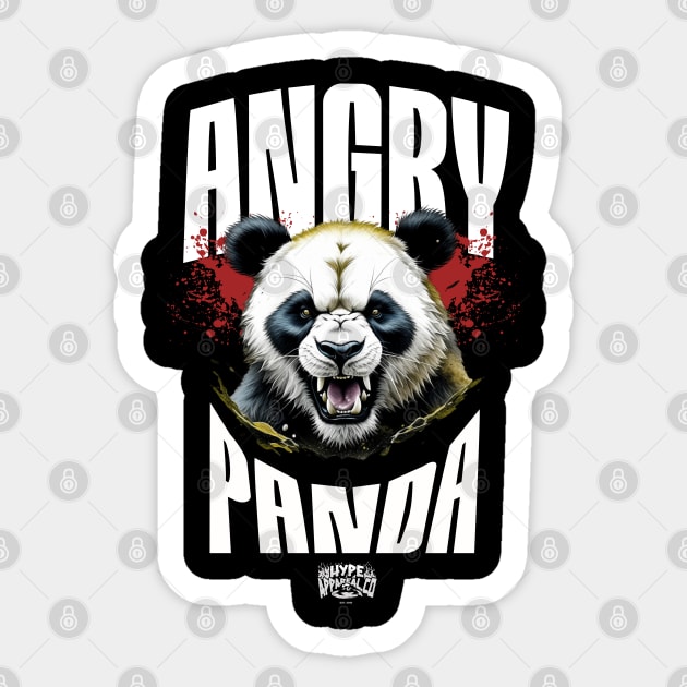 Angry Panda - Panda - Sticker | TeePublic