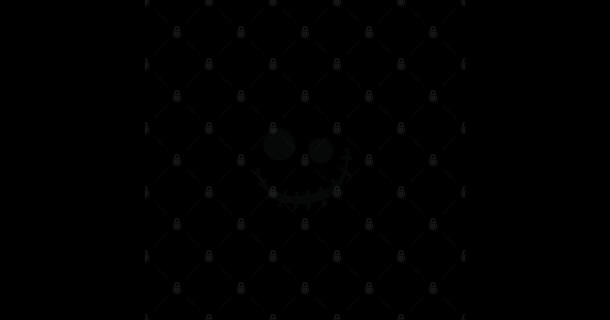 Creepy Smile - Halloween Vector Art - Sticker | TeePublic
