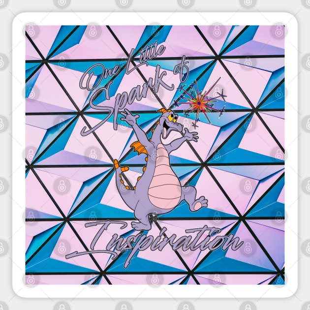 Figment - One Little Spark Art - Figment - Sticker | TeePublic