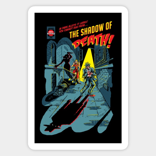 Shadow of Death - Comic - Sticker | TeePublic