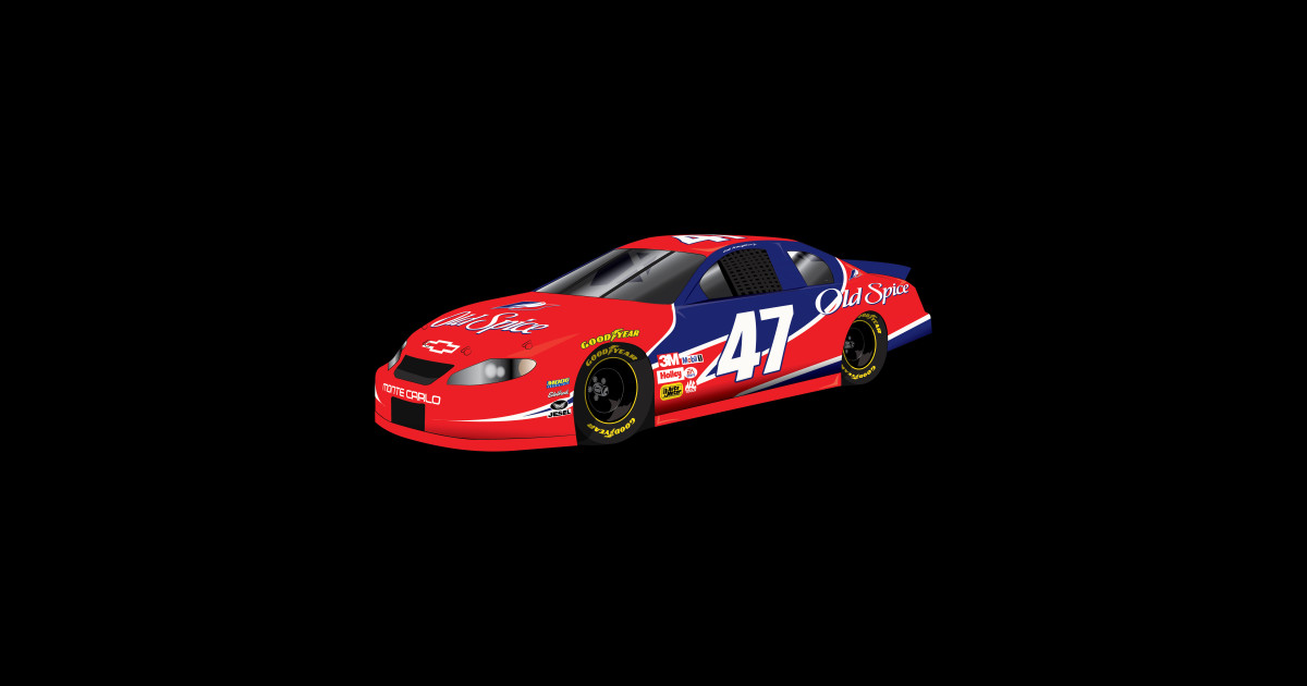 Cal Naughton Jr Old Spice car 47 - Ricky Bobby - Sticker | TeePublic