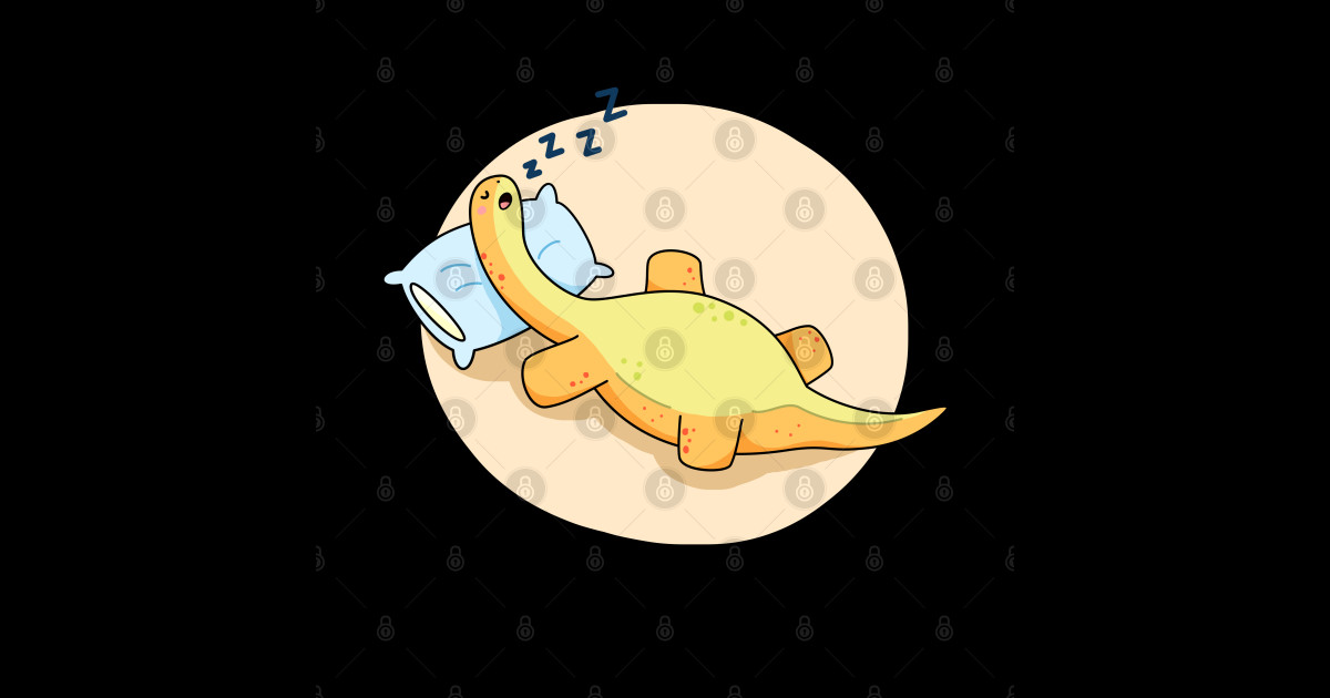 Dino-snore Cute Sleeping Dinosaur Pun - Dinosaur Pun - T-Shirt | TeePublic
