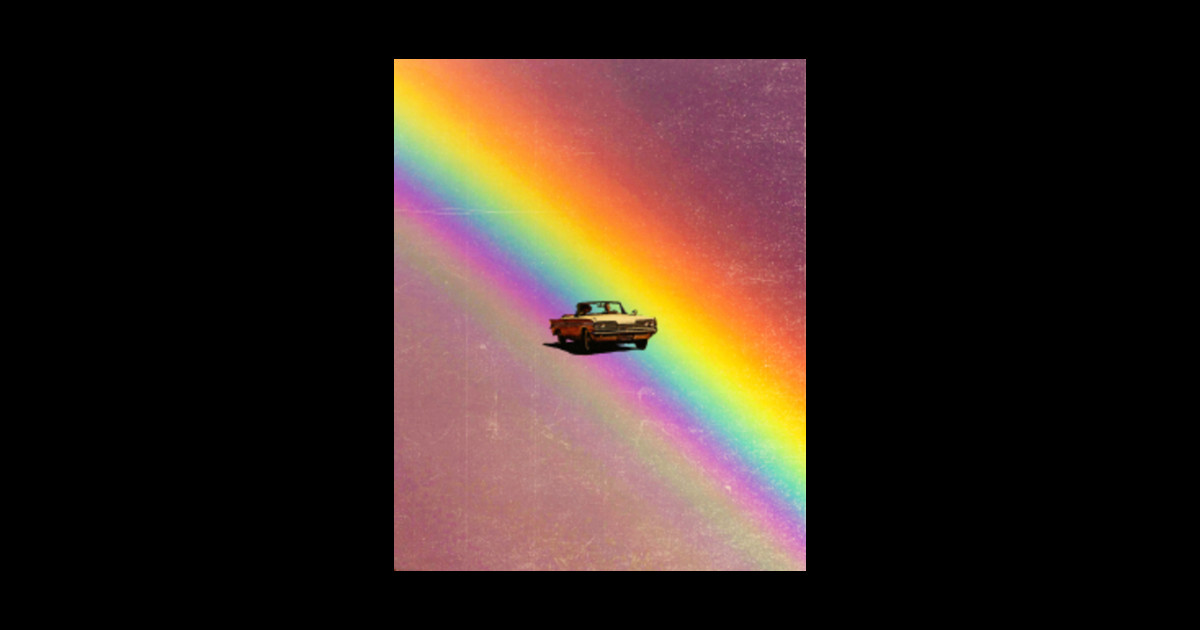 Over the rainbow - Vintage Collage Art - T-Shirt | TeePublic