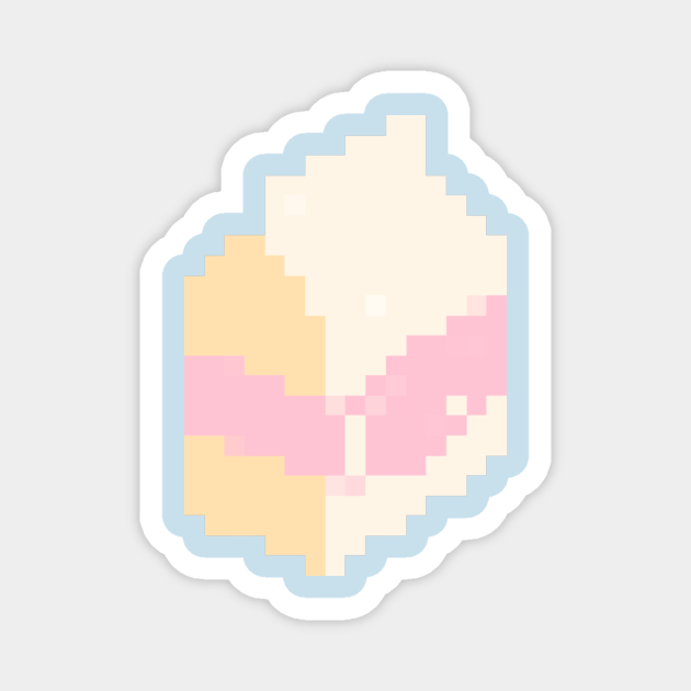 Strawberry Milk Pixel Art - 16 Bit - Magnet | TeePublic