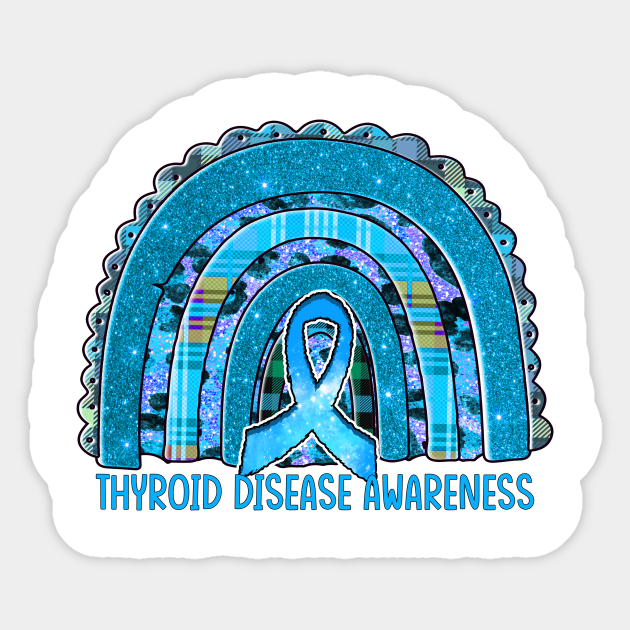 Thyroid Disease Awareness - rainbow ribbon hope love - Thyroid Disease ...