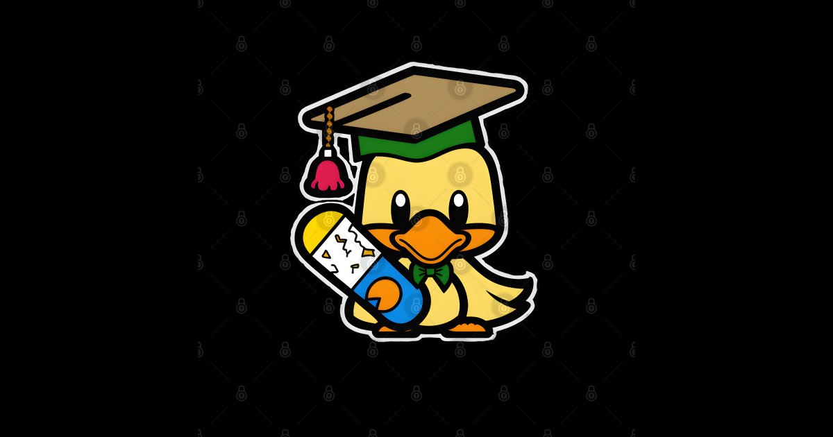 Duck Graduation - Graduation - Sticker | TeePublic