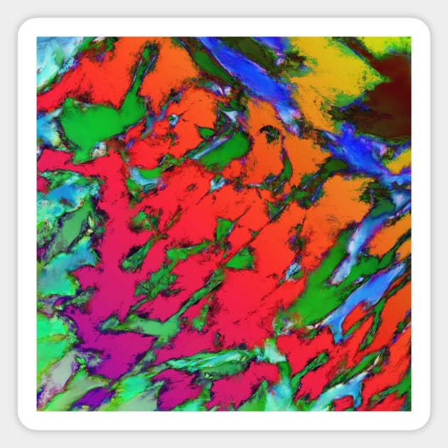 Shattering red tigers - Pink - Sticker | TeePublic