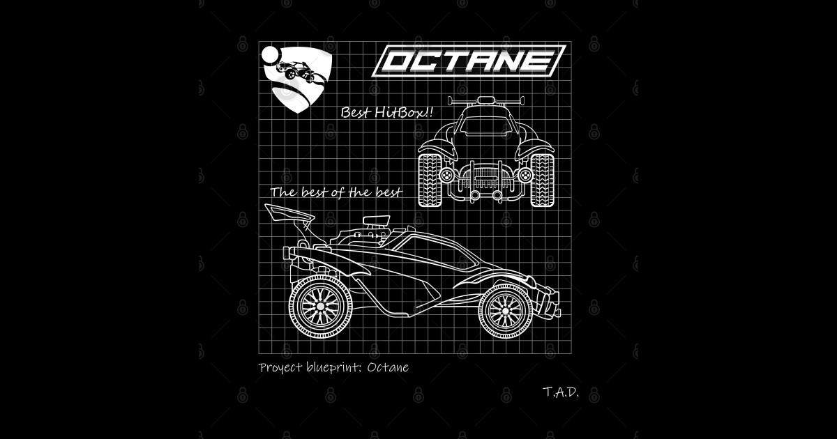 Octane Blueprints [Rocket League] - Rocket League - Posters and Art ...