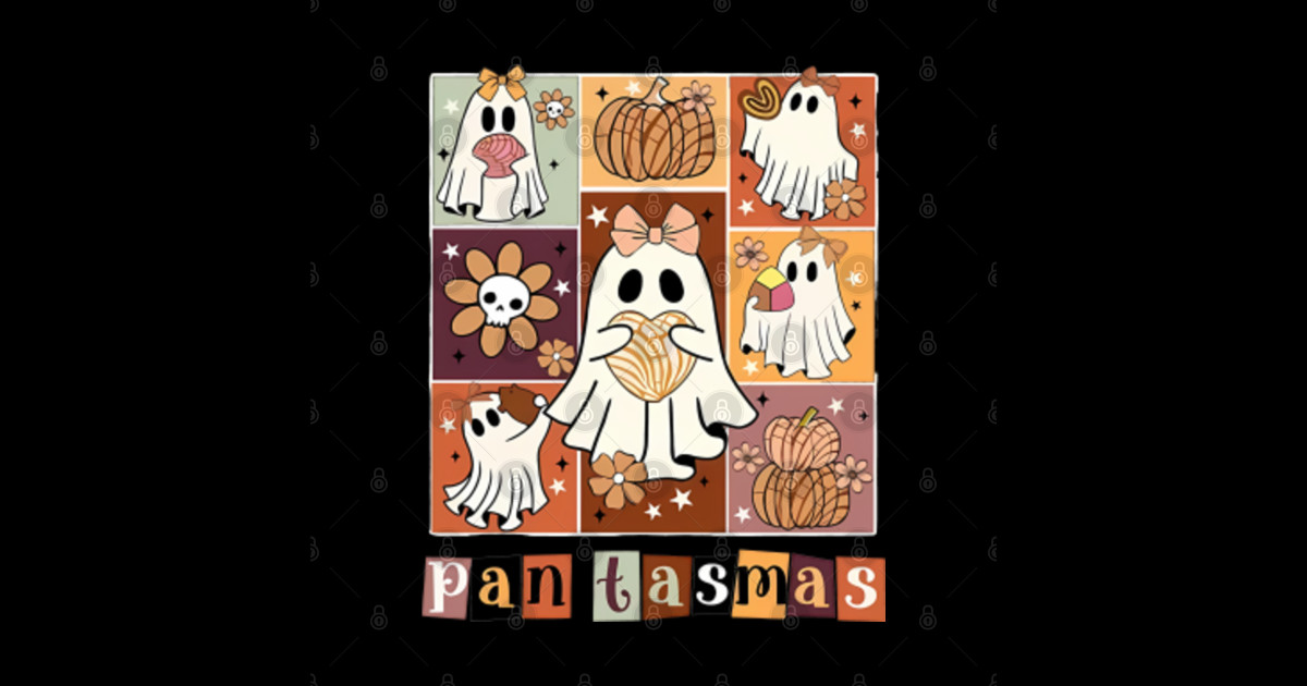 Pantasmas Ghost Funny Spooky Conchas Mexican Ghost - Pantasmas Ghost ...