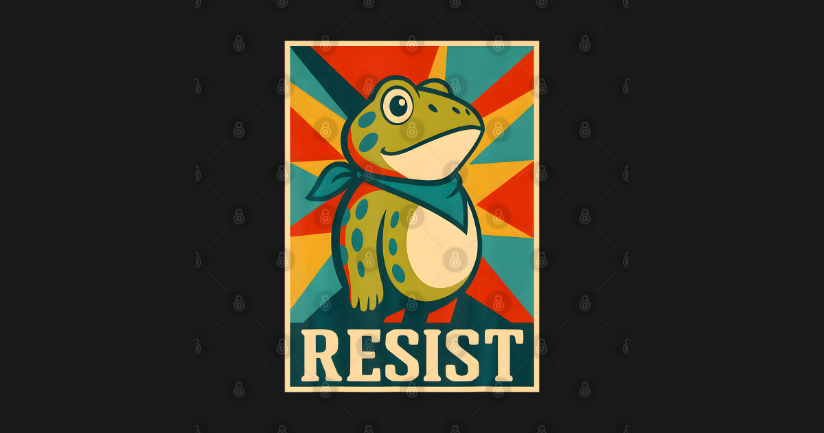 Frog Resist Portland Frog Protest - Portland Frog - Frog Protest ...