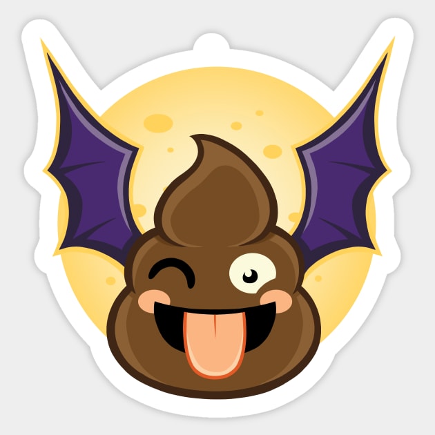 Bat Poop Crazy - Funny - Sticker | TeePublic