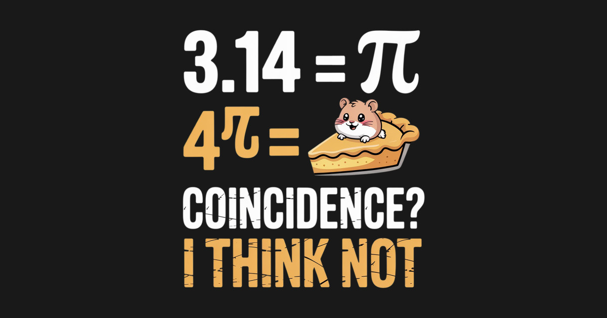 Pi Day 3,14 = Pie Coincidence I Think Not Math Lover Science - Pi Day ...