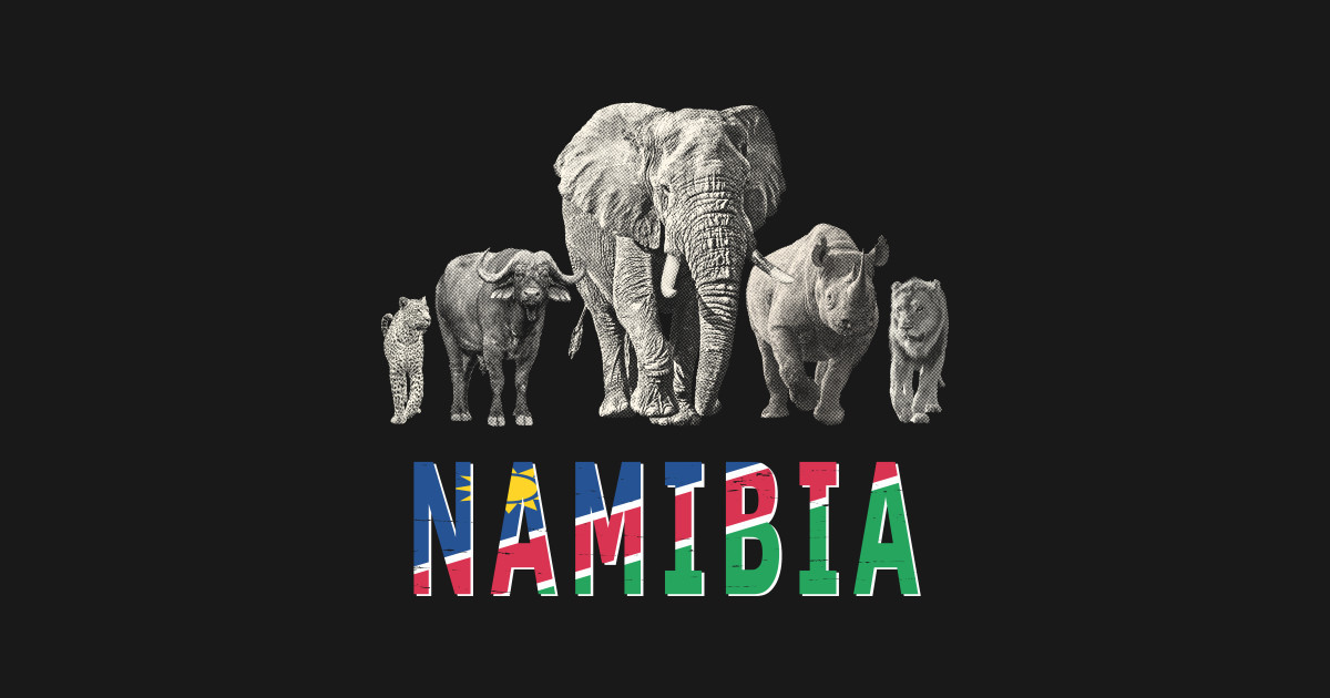 Africa's Big Five Namibia Pride Wildlife - Big Five - T-Shirt | TeePublic