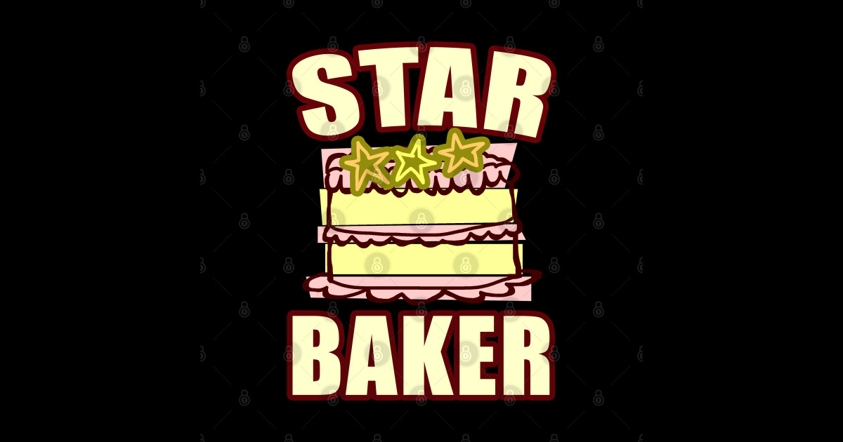 Retro Star Baker - The Great British Bake Off - Sticker | TeePublic