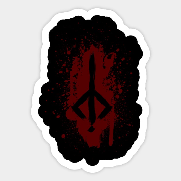 Bloodborne, Hunter's rune blood - Bloodborne - Sticker | TeePublic