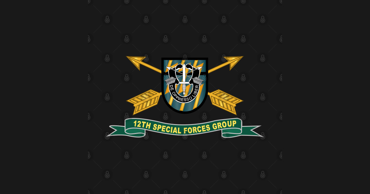12th Special Forces Group - Flash w Br - Ribbon X 300 - 12th Special ...