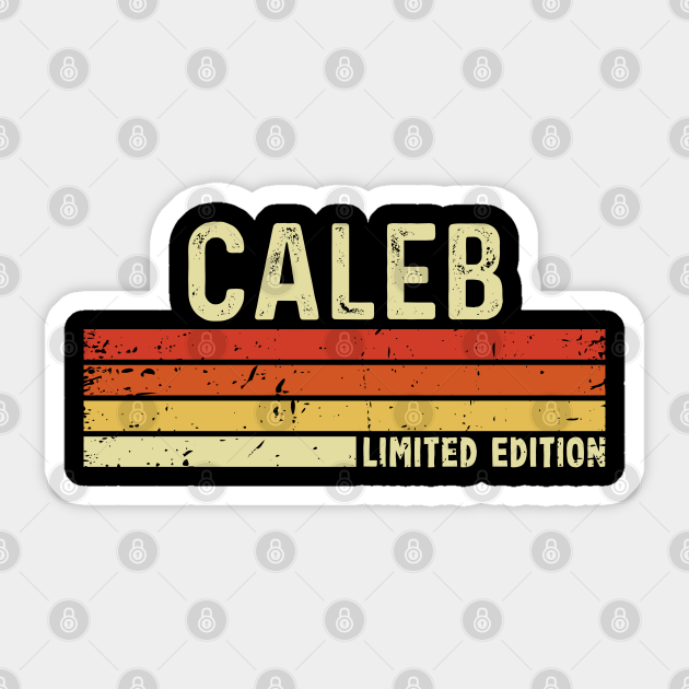 Caleb First Name Vintage Retro Personalized Gift - Caleb - Sticker ...
