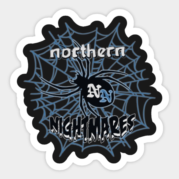 Northern Nightmares Dark - Roller Derby - Sticker | TeePublic