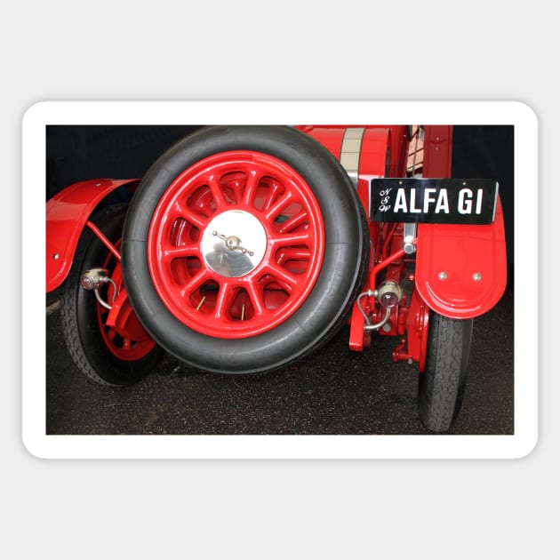 Alfa Romeo G1, 1921, Rear End - Car - Sticker | TeePublic