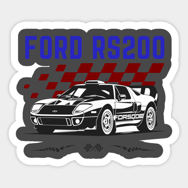 RS 200 Rally Cars - Rs200 - Sticker | TeePublic