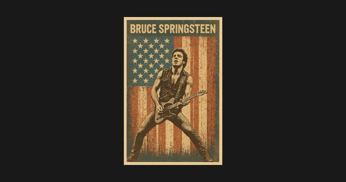 Bruce-Springsteen - Bruce Springsteen - T-Shirt | TeePublic