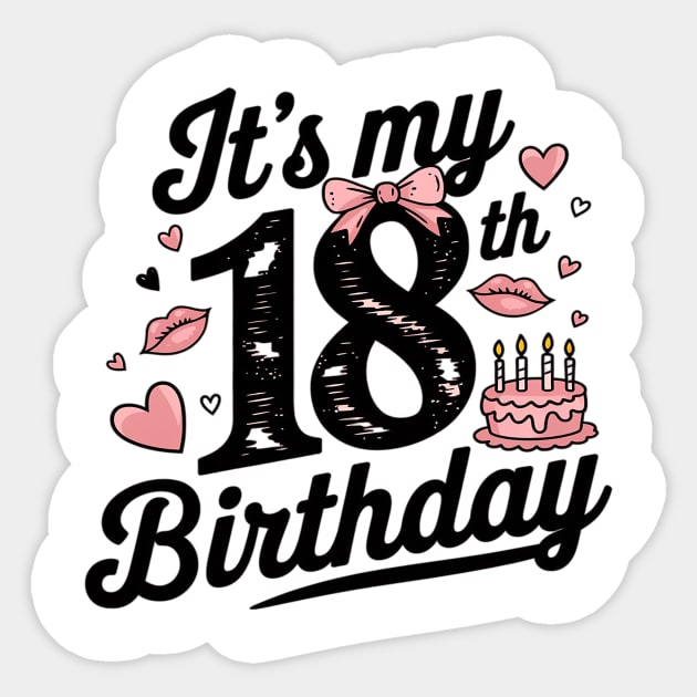 It's My 18th Birthday Aesthetic Pink Bow Coquette Birthday - Its My ...