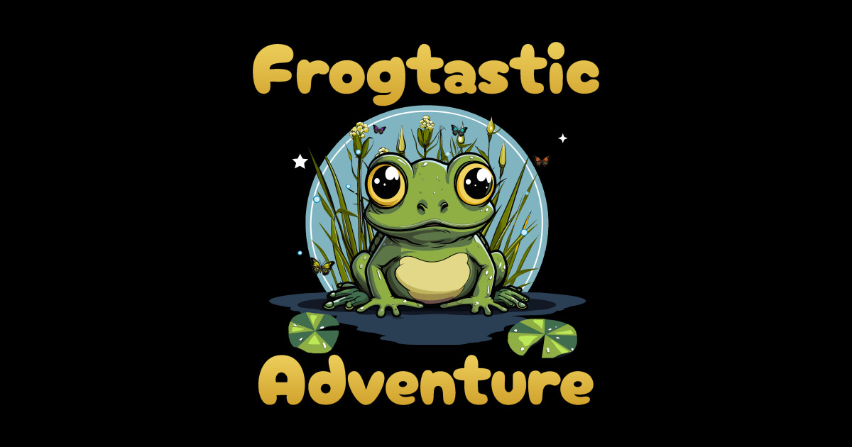 Frogtastic Adventure - Frog - Frog - Sticker | TeePublic