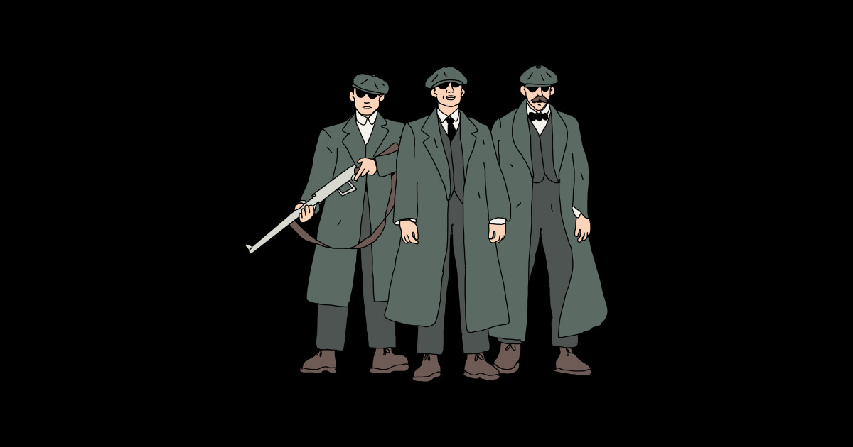 Peaky blinders trio - Peaky Blinders - Sticker | TeePublic