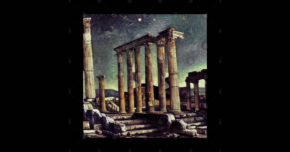 Temple of Arthemis at Ephesus, Vincent van Gogh style - Temple Of ...