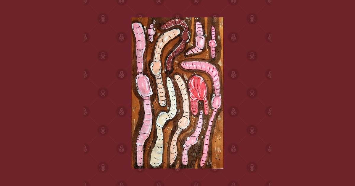 Happy Earth (worm) Day - Earthworm - T-Shirt | TeePublic