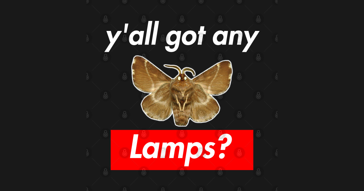Moth Lamp Meme - y'all Got Any Lamps? Moth - Moth Lamp - Kids Hoodie ...