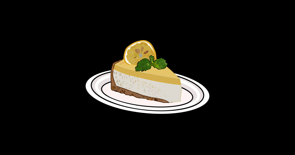 Lemon cheesecake cartoon illustration - Lemon Cheesecake Cartoon ...