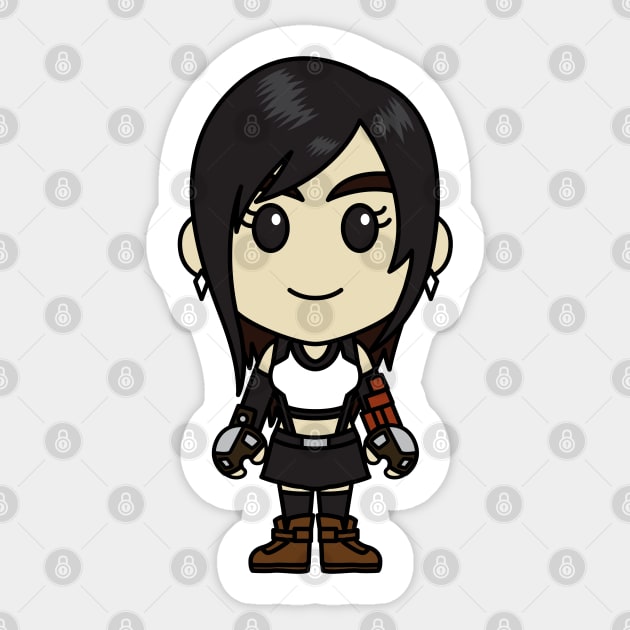 Chibi Tifa Lockheart - Final Fantasy 7 - Sticker | TeePublic
