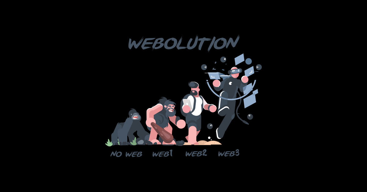 web3 Evolution - Web3 - Sticker | TeePublic