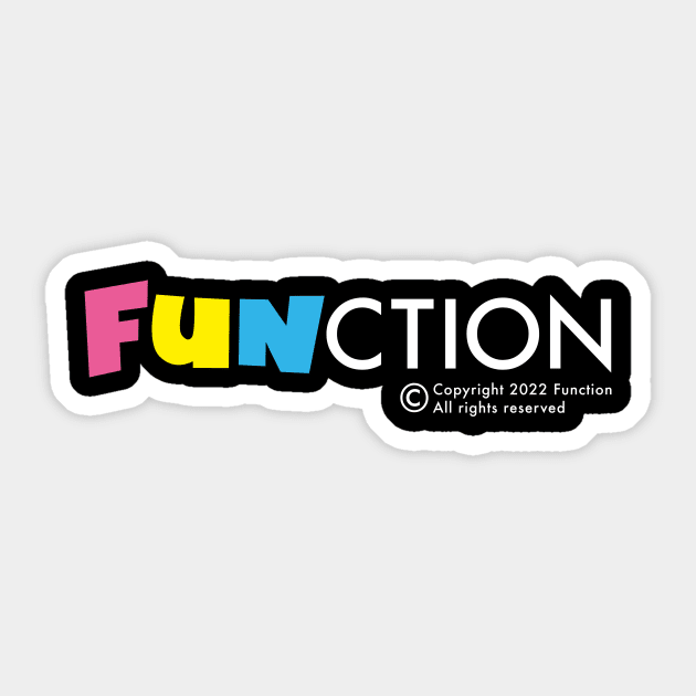 FUNCTION LOGO - Humor - Sticker | TeePublic