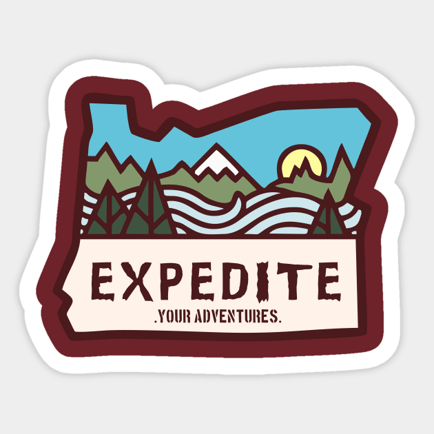 EXPEDITE - Adventure - Sticker | TeePublic
