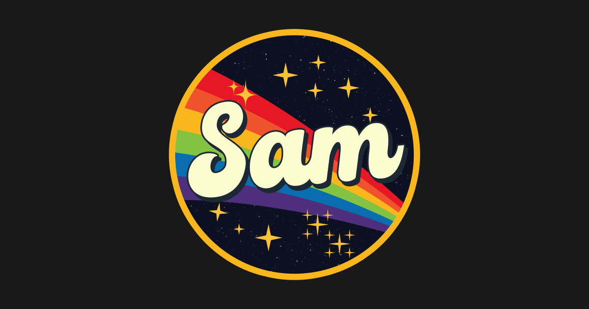 Sam // Rainbow In Space Vintage Style - Sam - T-Shirt | TeePublic