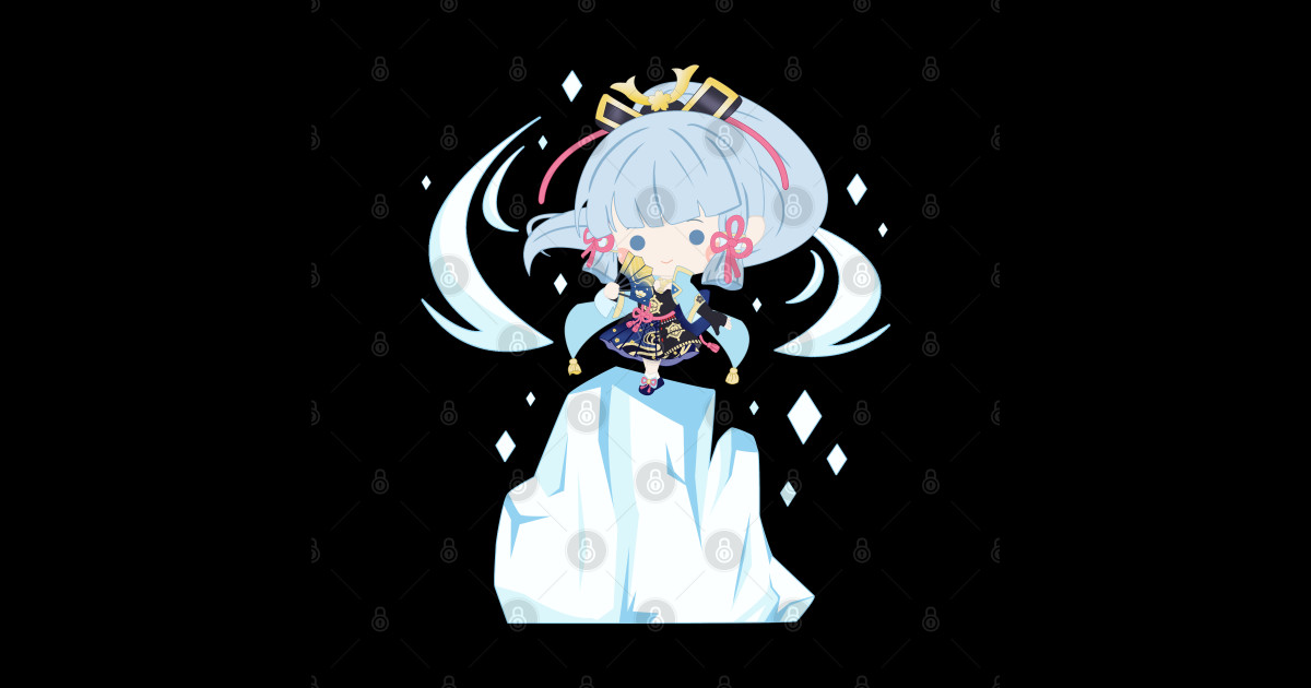 Genshin Impact - Cute Ayaka Ice - Genshin Impact Ayaka - Sticker ...