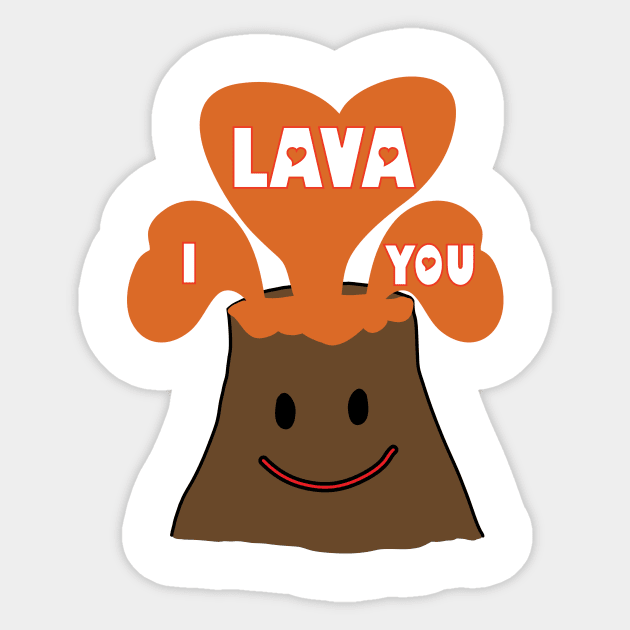 I Lava You - Volcanoes - Sticker | TeePublic